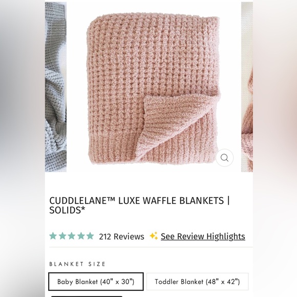 Caden Lane | Bedding | Caden Lane Luxe Waffle Baby Blanket | Poshmark